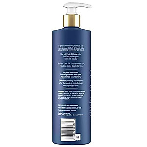 HB Hair Hair Biology Color Brilliance Shampoo and Conditioner SET. 12.8 fl oz each Bottle. With Biotin Vivid & Protected for Gray or Color Treated Hair.