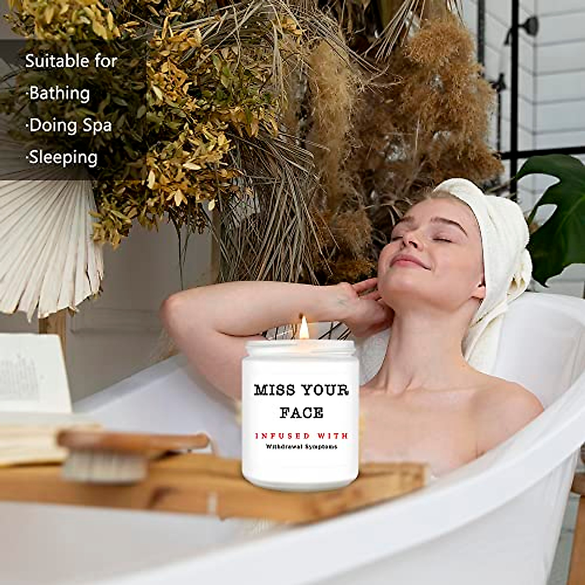 Homsolver Best Friend- Gifts for Women Sister Bestie, Friendship Gifts for Women Friends, Friend Gifts Birthday Gifts for Women Unique Bestie Gifts for Women (Miss Your Face)