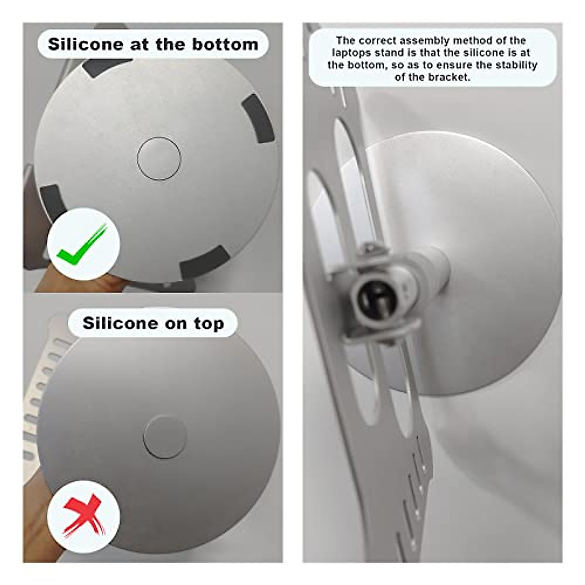 Swivel Laptop Stand, Adjustable Height Ergonomic Computer Stand,Notebook Holder Riser with 360 Rotating, Portable Laptop Compatible with MacBook Air, Pro, Dell, HP, Lenovo More 10-15.6"(Purple)