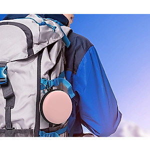 MoKo Storage Box Compatible with Apple Watch Series 10/9/8/7/6/5/4/3/2/1/SE,Portable Protective Travel Bag Fit iWatch 38mm 40mm 41mm 42mm 44mm 45mm 46mm Airpods Pro/3/2/1 Charging Case Dock,Rose Gold