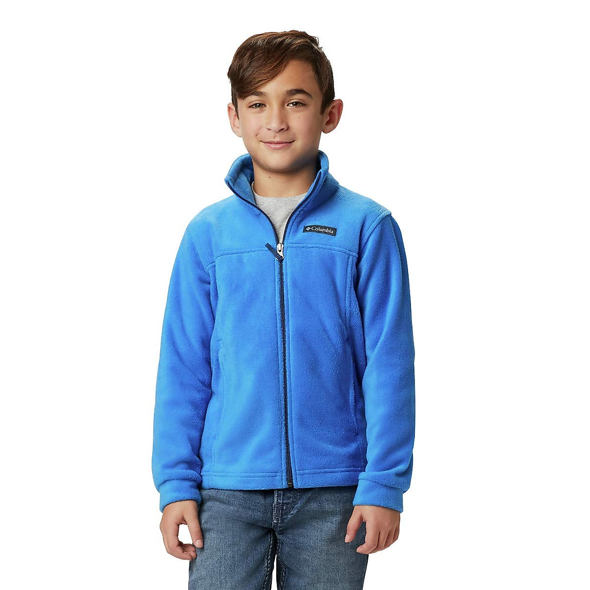 Columbia Toddler Boys Steens Mt II Fleece, Super Blue, 2T