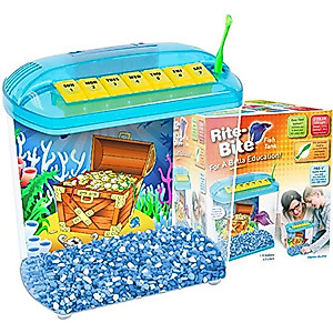 PENN-PLAX Rite-Bite Educational Betta Tank – A Perfect First Aquarium for Children with Adult Supervision – 1.13 Gallon