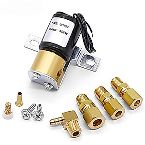UHS24 Universal Humidifier Solenoid Valve Replacement 24Volt Replace fit for Gen-eral 990-53 HE220 HE225 HE260 HE265 by Appliancemate