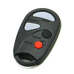 Replacement Case Compatible With 2000-2004 Nissan Sentra 4-Button Key Fob Remote (FCC ID: NHVBU427, P/N: 28268-4Z400, 282684Z)