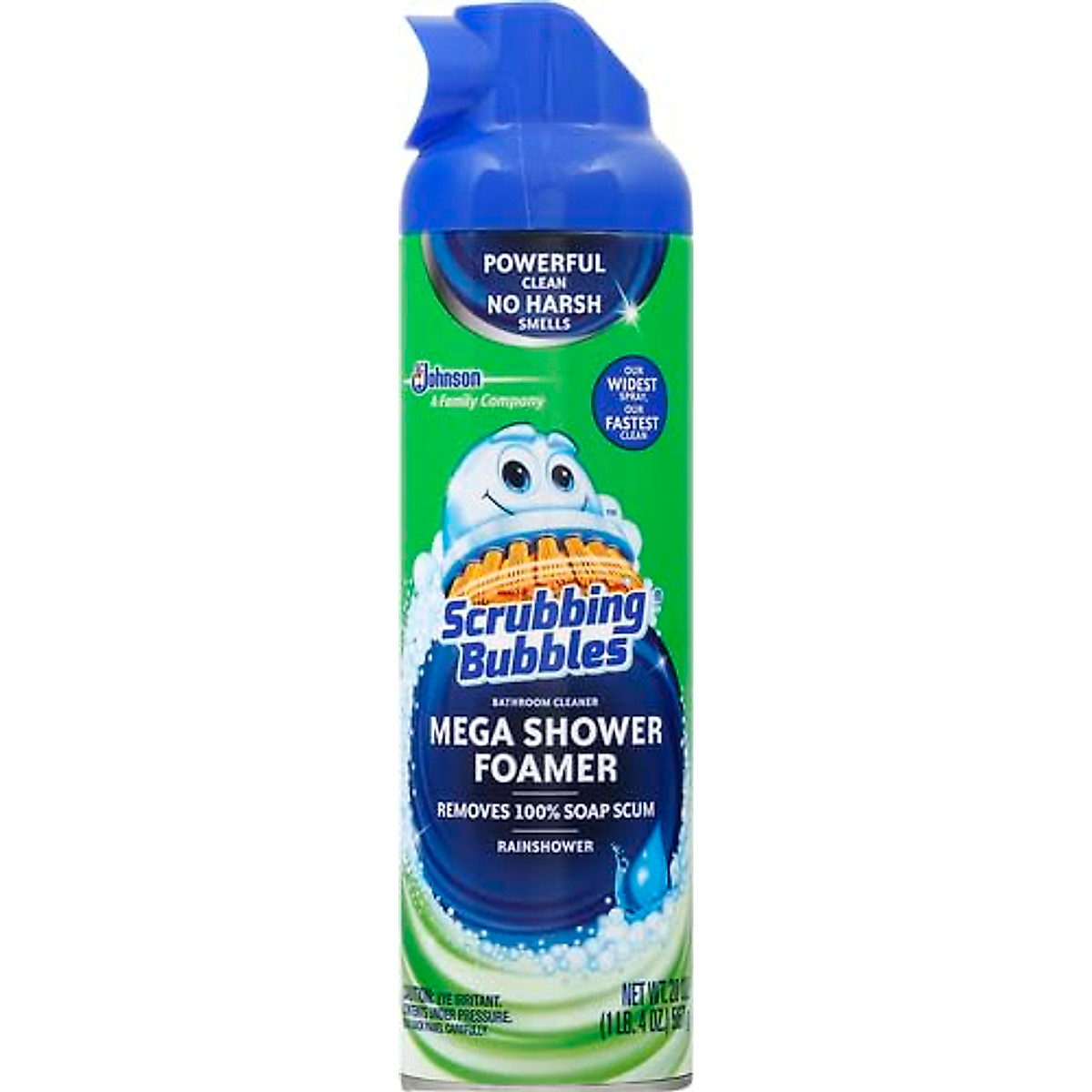 Scrubbing Bubbles Mega Shower Foamer Aerosol, Rainshower, 20 oz