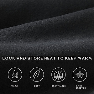 Willit Women's Fleece Running Jacket Pullover Thermal Equestrian Shirt Golf Shirt Long Sleeve Half Zip Exercise Winter Gear Black L