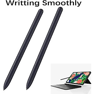 2 Pack Galaxy Tab S7 FE S Pen Replacement Stylus Pen for Samsung Galaxy Tab S7, Tab S7 FE SM-T730, SM-T733, SM-T736B Stylus Pen (Mystic Black)