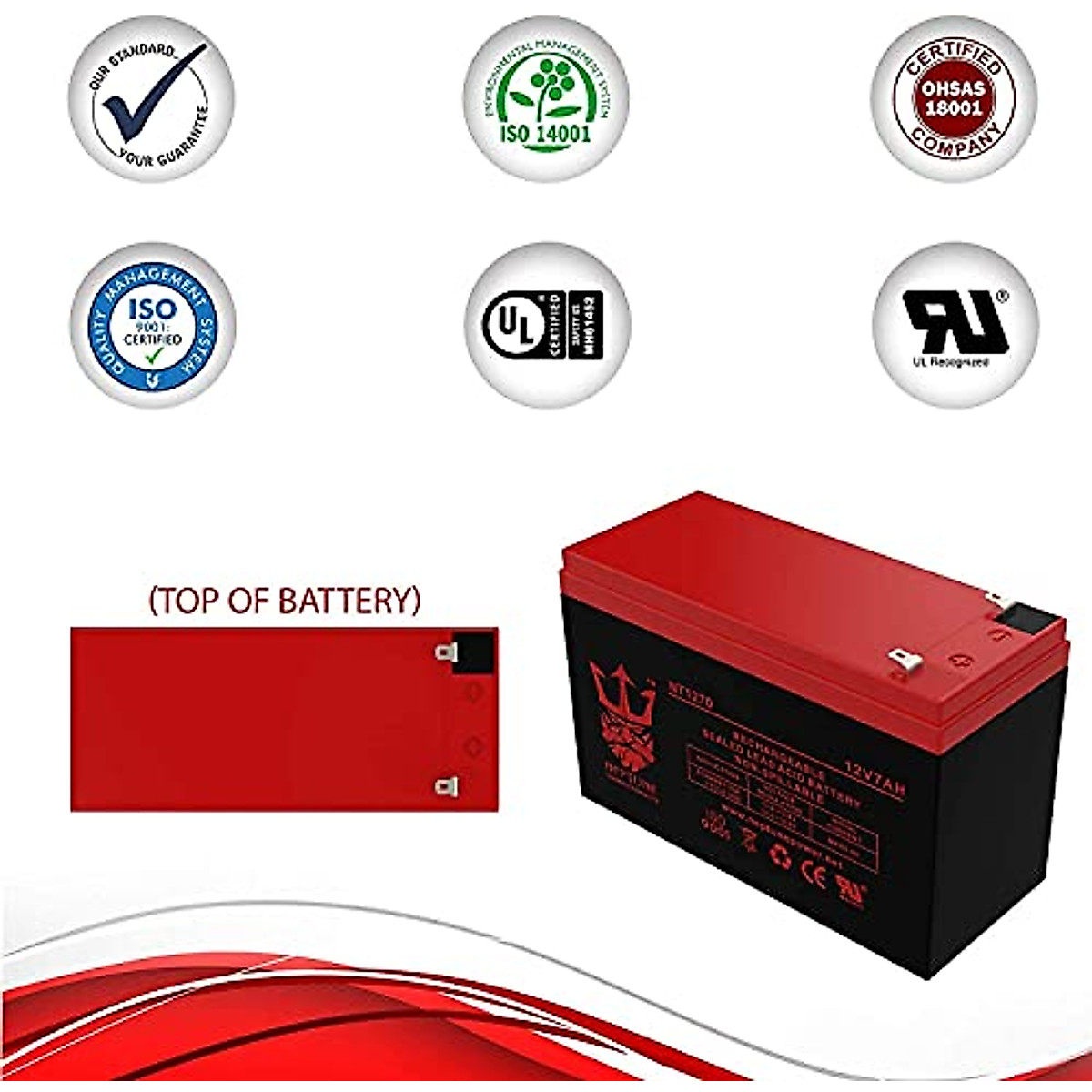 Neptune Repalcement Razor Eco Smart Metro Battery 12V 7AH - 3 Pack