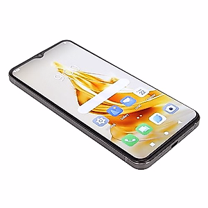 Yunseity Factory Unlocked Smartphone, Reno 9 Pro Ultra Slim Full Screen Smartphone 4GB RAM 64GB ROM, 2.4G and 5G WiFi Cellphone with 48MP+13MP Cameras, 8 Core CPU, for Android 12 (Black)