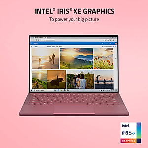 Razer Book 13 Laptop: Intel Core i7-1165G7 4 Core, Intel Iris Xe, 13.4" FHD 60Hz (1920x1200), 16GB RAM, 512GB SSD PCIe M.2 - Windows 11 - CNC Aluminum - Chroma RGB - Thunderbolt 4 - Quartz Pink