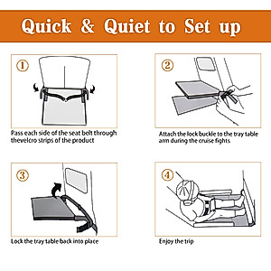 LYBOSH Children's Aircraft Travel Bed, Kids Airplane Travel Essentials, Travel Foot Rest for Airplane Flights, Airplane Footrest Seat Extender for Kids,Business Car Child Resting Foot Mats(Space