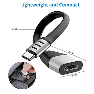 USB C to HDMI Adapter, NIAO-CHAO USB Type C to 4K HDMI Converter for MacBook Pro, MacBook Air, iPad Pro, Pixelbook, XPS and More (with Wire)