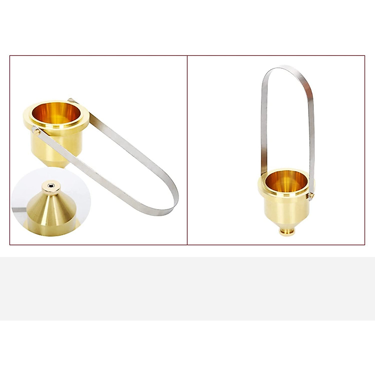 ERLUN Viscosity Cup, Cup Viscosity Cup Dip Type 40ml Stainless Steel Viscometer Flow Cup for Paint Finishes Oil Dye Sauce Honey