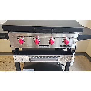 Backyard Life Gear Front Tray with Magnetic Tool Holder and Removable Hooks, Compatible with Camp Chef FTG600 Flat Top Griddle (Diamond Plate Aluminum)