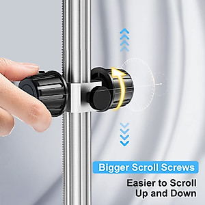 TOMLOV USB Microscope Stand BS01,10 inch Adjustable Microscope Stand Base, Professional Holder Desktop Support Bracket for LCD Digital Microscope, Max 1.38" in Diameter