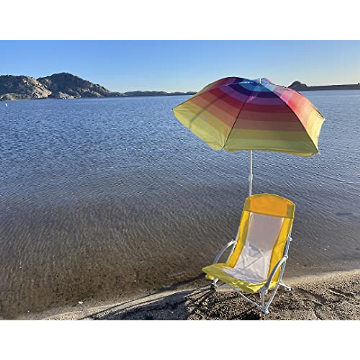 WGOS Beach Chair, Beach Chair and Umbrella, Backpack Beach Chair Beach Chair for Adults Beach Chair, Beach Chair with Umbrella, Beach Chair for Adults Camping Chair High Back w/Umbrella&Cooler