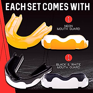 Franklin Sports Athletic Mouthguards - Sport Mouthguards for Football, Wrestling, MMA, Boxing + More - All Sport Mouthguards - Youth Ages 6 - 11 - 2 Pack