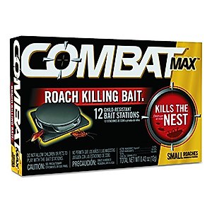 Combat 51910 Small Roach Bait, 12 Per Pack