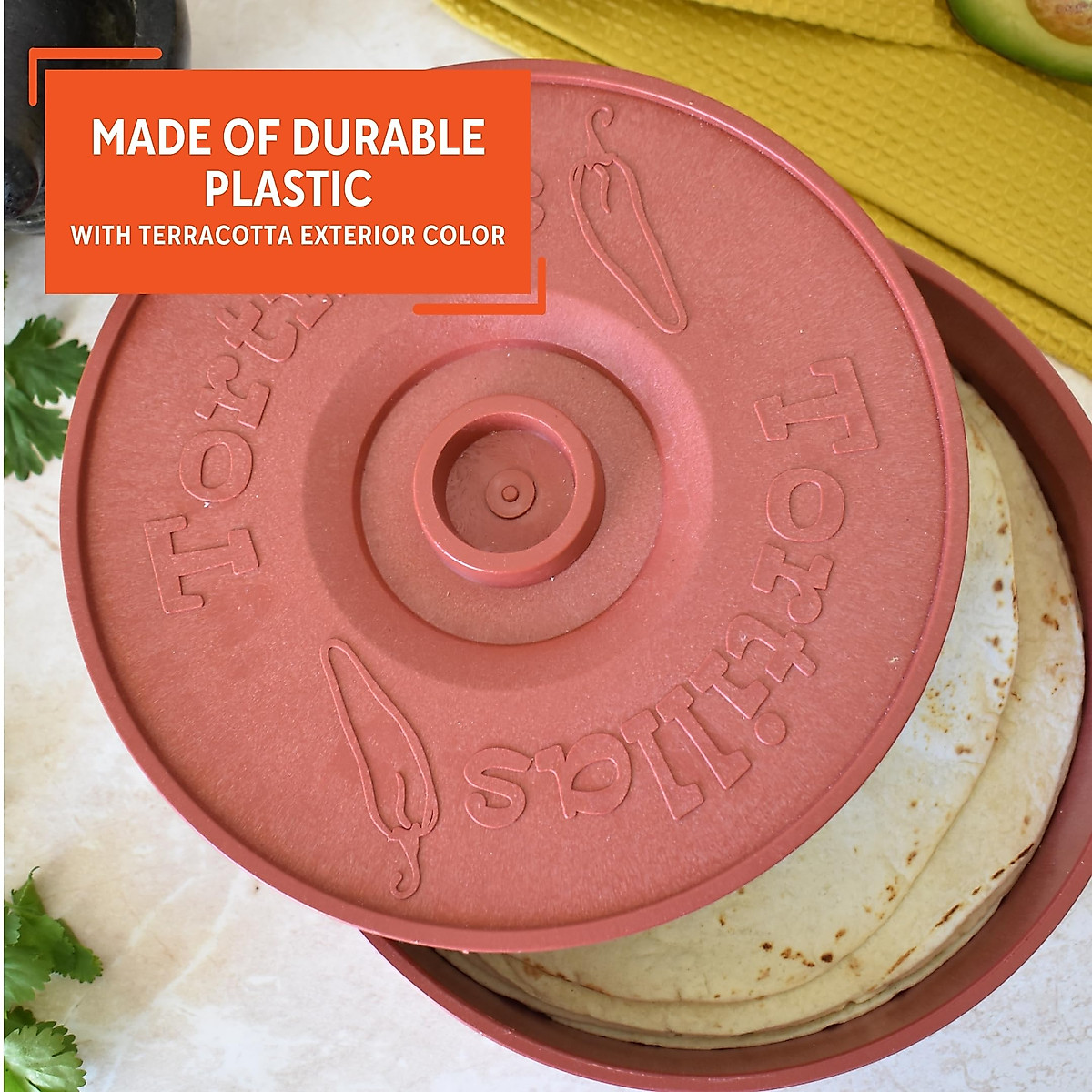 IMUSA 8in Tortilla Warmer, Terracotta