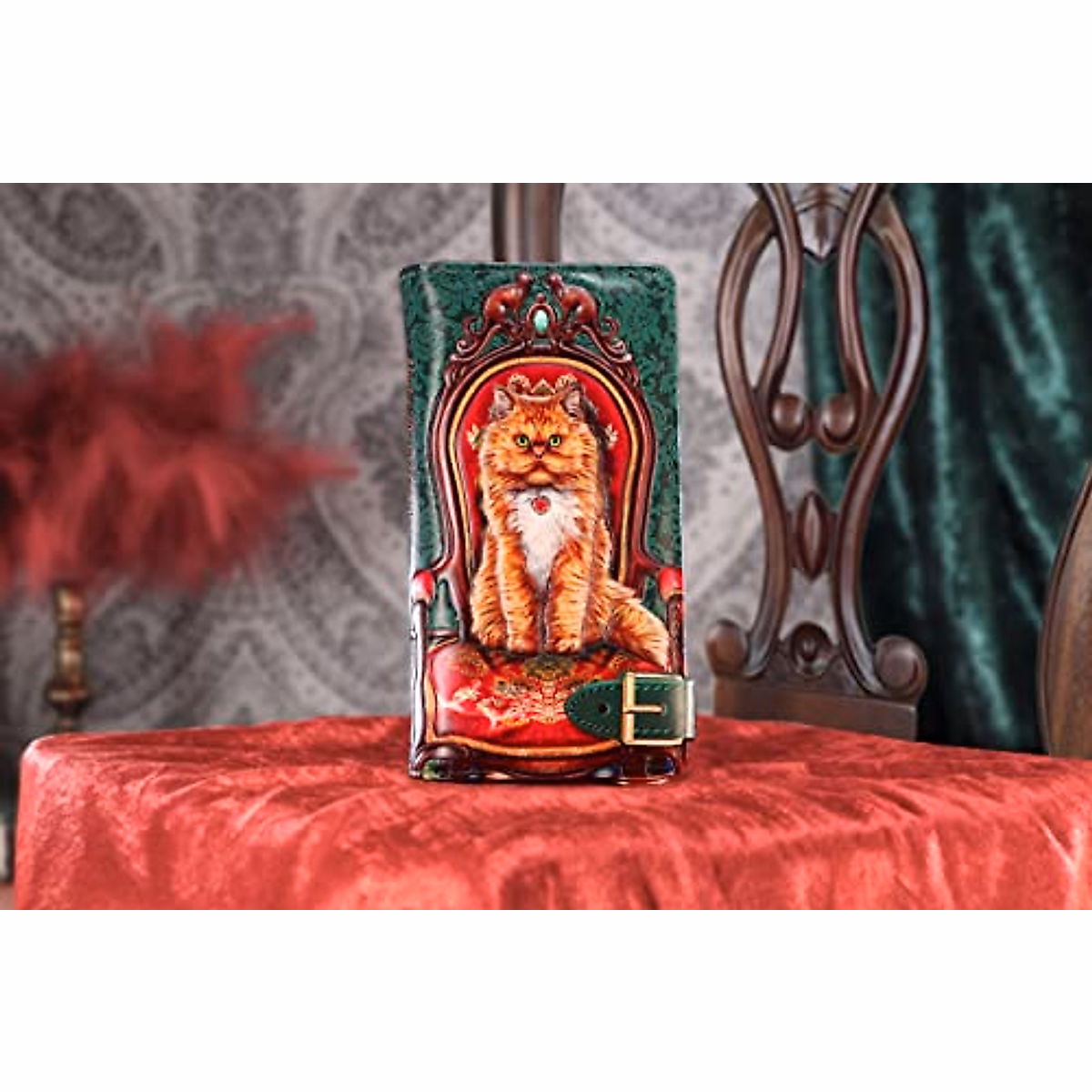 Nemesis Now Women's Mad About Cats, Green, 18.5cm