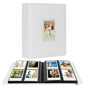 288 Vertical Photos for Instax Mini Photo Album, Front Window, Polaroid Book Album 2x3 for Fujifilm Instax Mini Film 11 9 8 40, Polaroid 300, HP Sprocket, K-pop Photocards (White)