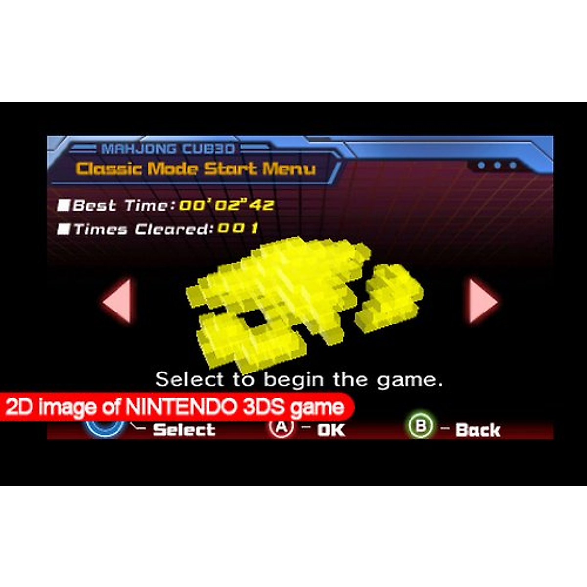 Mahjong CUB3D - Nintendo 3DS