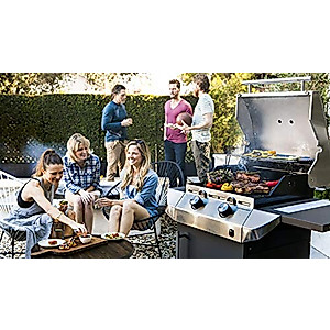 Sunshineey BBQ Gas Gril Replacement Parts Kit Stainless Steel Grill Burners, Porcelain Steel Heat Plate and Crossver Tube for Charbroil 463436215 463436213,Thermos 466360113 Grill Model g432-y700-w1