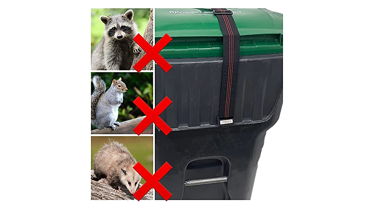 Heavy Duty Adjustable Garbage Strap for Secure Garbage Cans