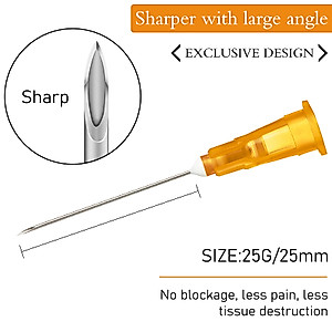 25& Luer Lock 1 in Dispensing Tools Pack of 100