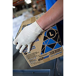 GripProtect Ultra 8 Mil Latex Exam Gloves, Disposable, Textured, Medical, Automotive, Janitorial, Home, EMS, Hospital, Law-Enforcement (Large 100)