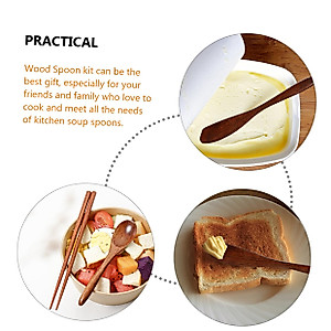3 Sets Spoon Fork Chopsticks Wooden Spoons for Eating Wooden Flatware Wood Chopsticks Wooden Tableware Wooden Silverware Wood Dinnerware Wooden Fork Wood Spoon Wood Fork