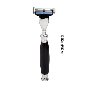 Union Razors SS3RZ Razor with Black Wood Handle