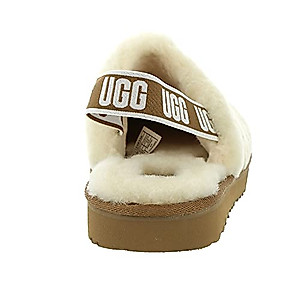 UGG Unisex-Child Fluff Yeah Clog Slipper, Natural, 12 Little Kid