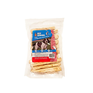 American Made Treat Co - Dog Treats, Peanut Butter Flavor Beef Rawhide Chip Rolls, Puppies to Seniors, Dental Dog Bone Alternative - 5” Rolls - 20 Pack