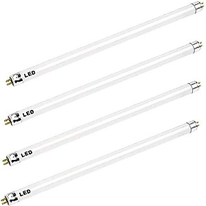 4 Pack T5 12 Inch LED F8T5DL LED Replacement F8T5 LED 5 Watts 530 Lumens Daylight White 6500K 120V F8 T5 Pack of 4 Bulbs