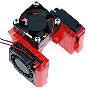 Haldis 3D Printer Cooling Fans Set, Upgrade 3Pcs 3010 Fans Premium Quiet 30x30x10mm Fan for E3D V6 OD 22mm Hotend (Red 24V)