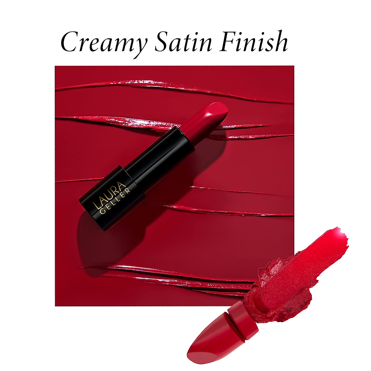 LAURA GELLER NEW YORK Modern Classic Duo - Red Radiance Lipstick + Ritzy Red Lip Liner - Ultra-Rich Color - Luxurious and Lightweight - Cream Finish