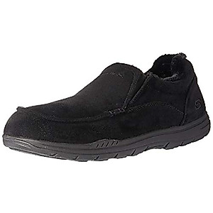 Skechers Men's 66445 Expected X Slipper, Black, 9 Medium US