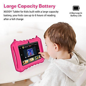 Tablet for Kids,7 inch Tablet for Toddlers 3GB RAM 32GB ROM, Android 12.0 Kids Tablet with Dual Camera, WiFi, Bluetooth, Parental Control, Shockproof Case, YouTube, Netflix,Toddler Tablet for Children