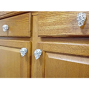 Clear Skull Door Knobs Drawer Knobs with Mini Skull Beads (Set of 2)