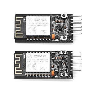 OSOYOO 2PCS ESP8266 WiFi Module, ESP-12S WiFi Serial Module Board, Wireless Transceiver Remote Port Network Development Board for Arduino