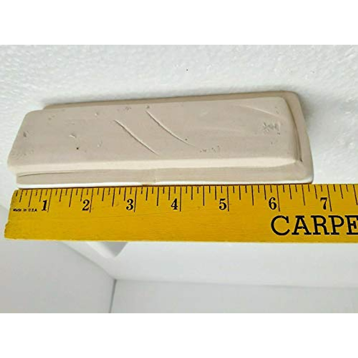 Bright White Ceramic Corner Shower Shelf Ledge Soap Tray Arctic White Daltile Color 0190 Medium 7.5 inch