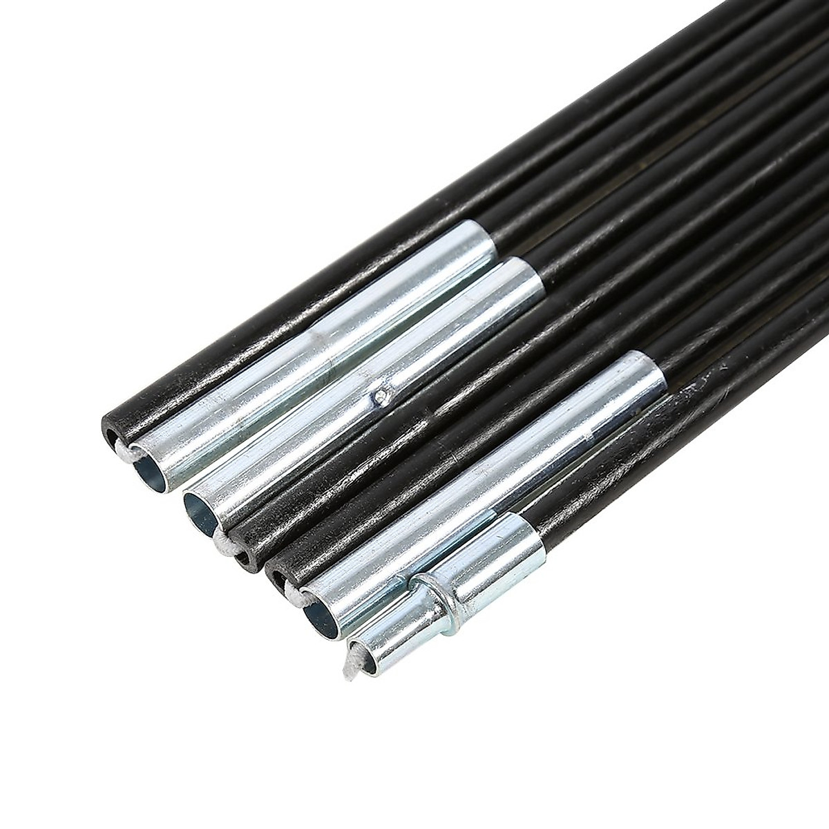 Fiber Glass Rod Double Tent Pole, Portable Foldable Tent Pole Replacement, Traveling Backpacking for Hiking Camping