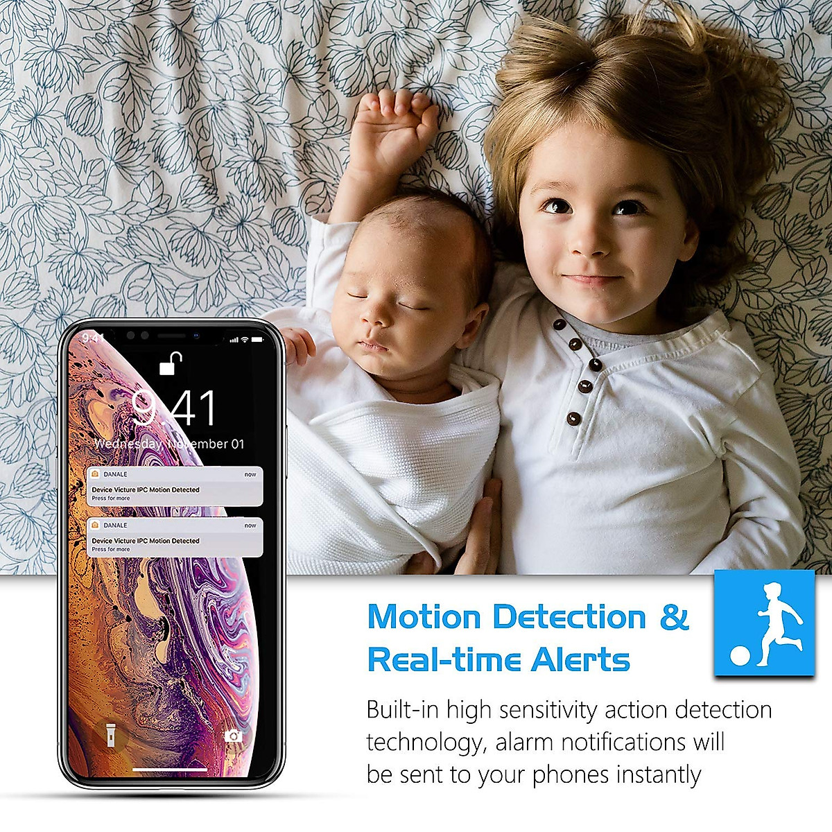 Syeh Security Camera 1536P Pet Camera Wireless WiFi Home Camera Full, 720p