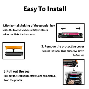 W2110A W2111A W2113A W2112A Replacement High Yield Toner Cartridge,Fits Compatible with for Hp M255DW M255NW M282NW M283CDW M283FDW Printers