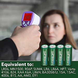 LOOPACELL 4 AA Rechargeable NiCD Battery, 1.2V 1000mAh High Capacity AA Batteries