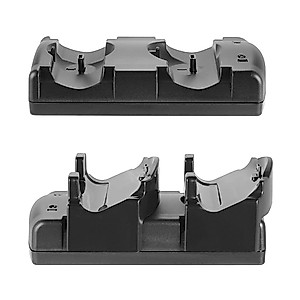 KlsyChry Playstation 3 Controller Charger PS3 / PS3 Move / PS4 Docking Charging Station with USB Cable, [Dual Slot] Charging Dock Station Removable Charger Stand