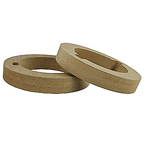 Custom MDF Tweeter Adapter Rings 2.91" ID x 4.33" OD Car Audio Installation (1 Pair)