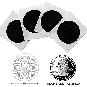 50pcs NFC Stickers NFC Tags Sticker NTAG215 Black NFC Stickers Round (25mm) Rfid Sticker, Blank NFC Tag 504 Bytes Programmable NFC Tag Sticker,Compatible with Android and All Other NFC Enabled Devices