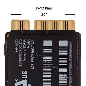 Odyson - 256GB SSD Replacement for Apple MacBook Air 11" A1465, 13" A1466 (Mid 2012)